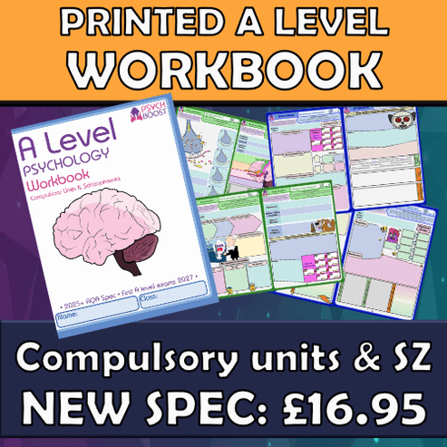 2027 A Level Workbook – Psych Boost